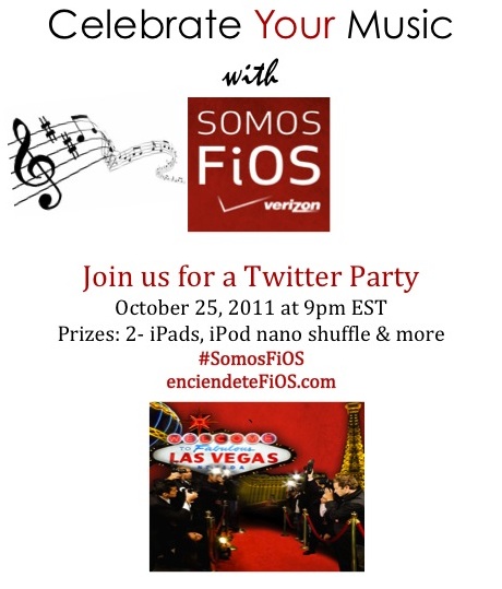 Fiesta en twitter Para Celebrar Nuestra Musica con Verizon FIOS