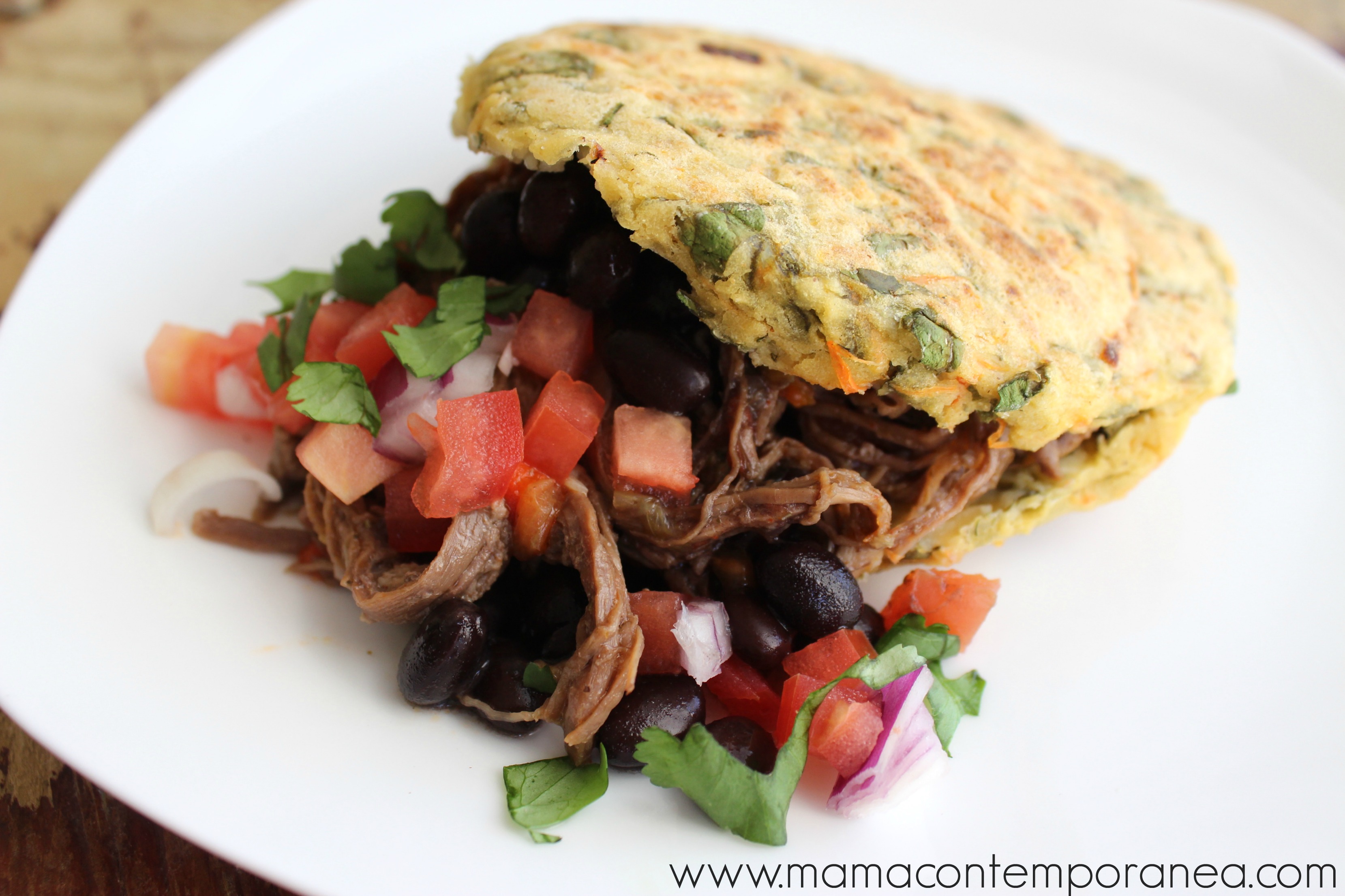 Arepas Fit de Zanahoria, Espinaca, Cebollín y Cilantro